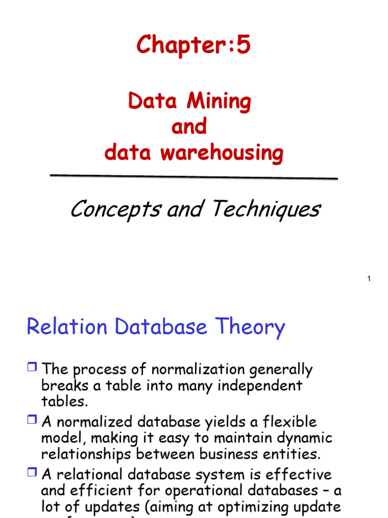 Data Mining and Data Warehousing | PDF | Data Warehouse | Databases