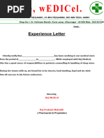 Pharmacist Experience Certificate Template | PDF
