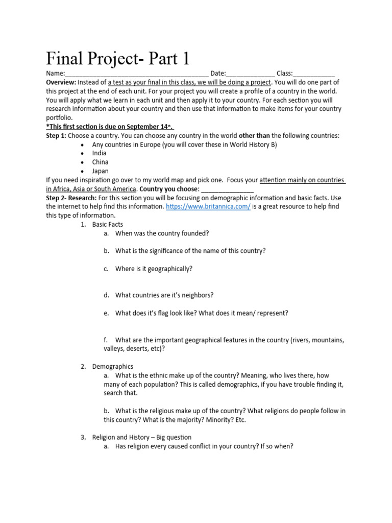 Final Project Part 1 2 | PDF | Map