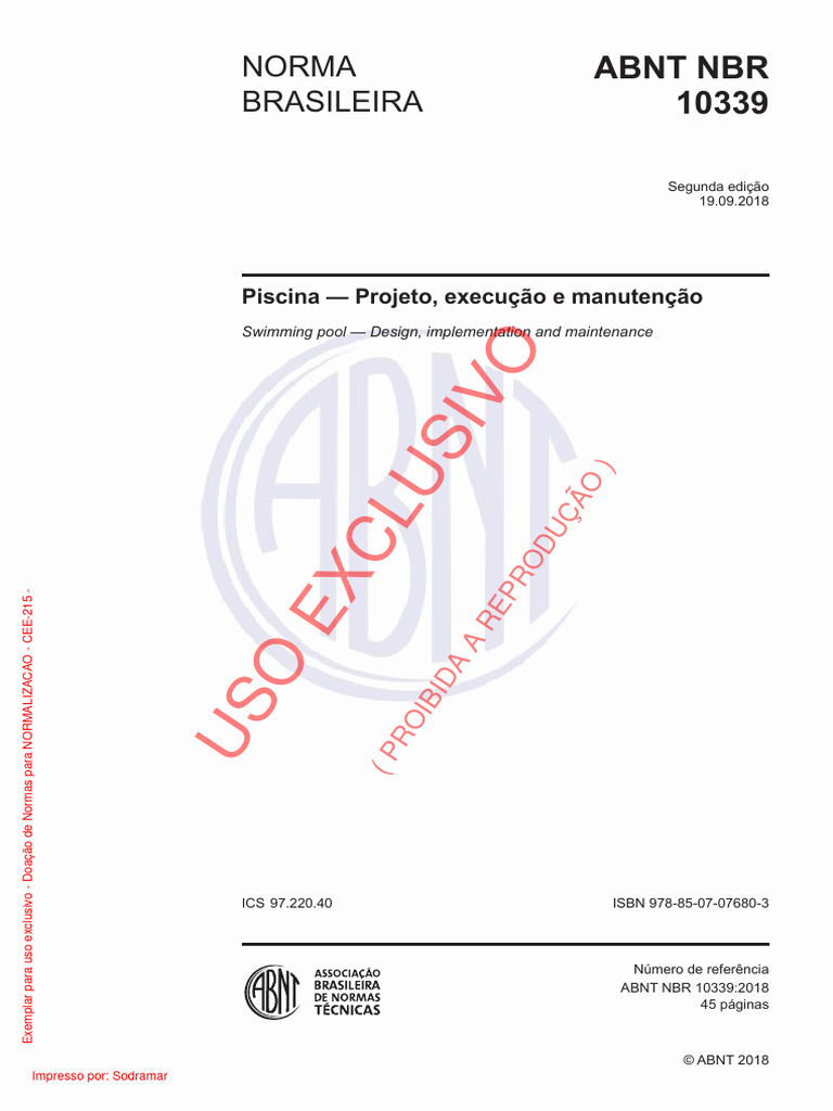 Apresentac A o Norma 10339 | PDF