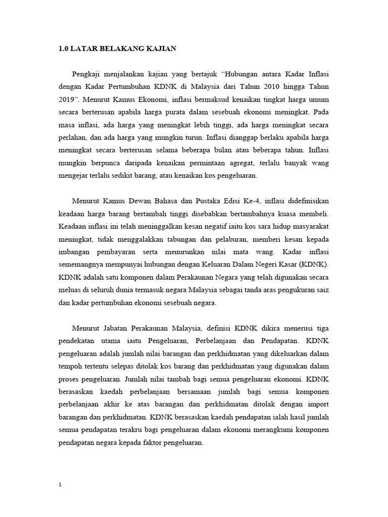 Kerja Kursus Ekonomi STPM Sem 3 | PDF