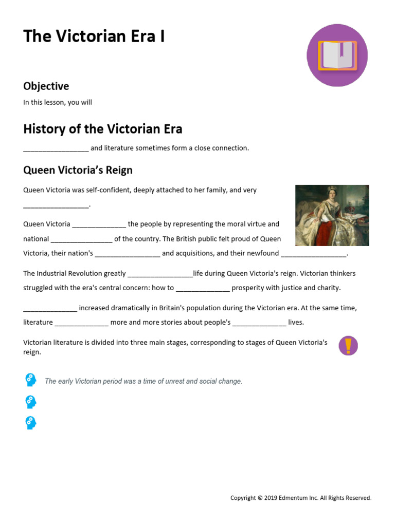 Guided Notes - The Victorian Era I | PDF | Poetry