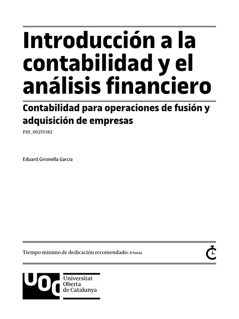 1.introducción A La Contabilidad y El Análisis Financiero | PDF