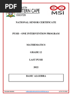 Number Patterns, Sequences and Series Grade 12 Notes - Mathematics ...
