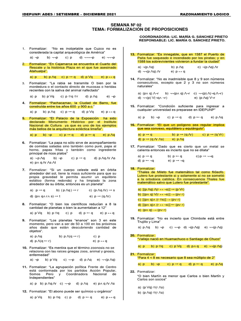 RAZ. LOGICO Formalizacion-1-2 | PDF