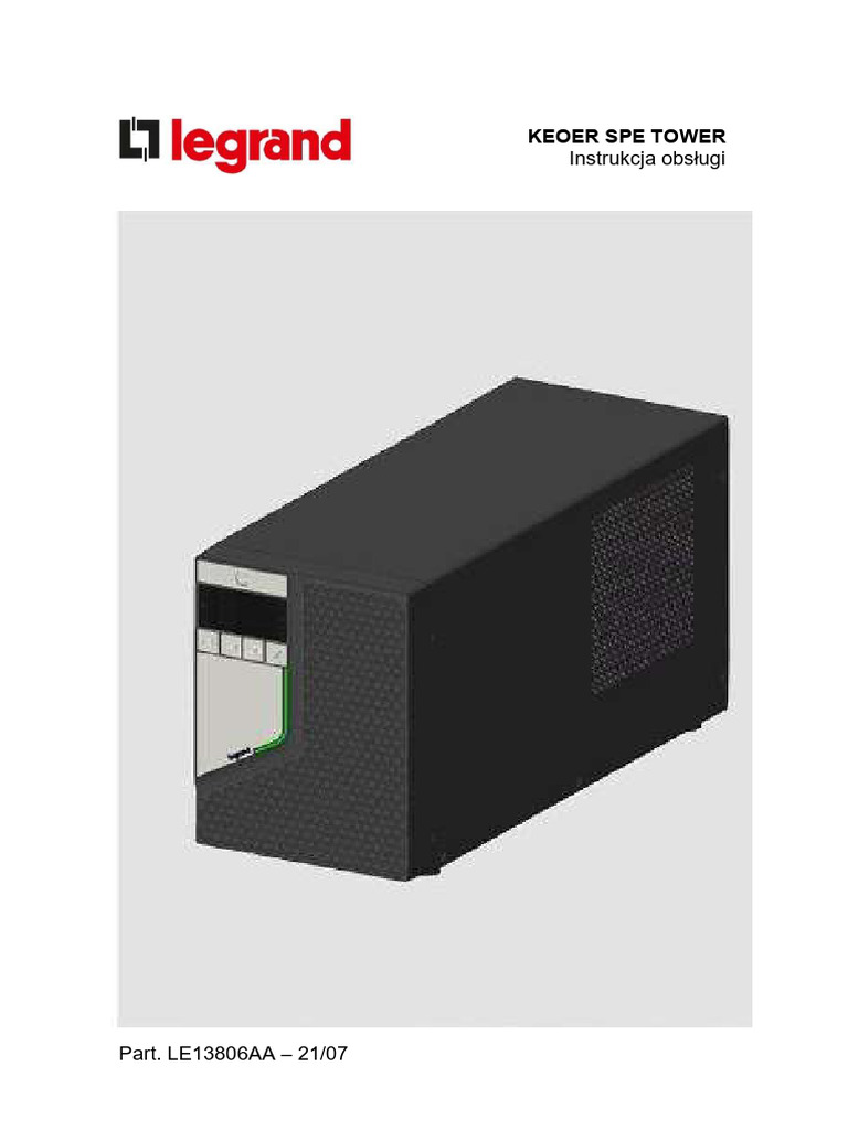 Instrukcja Keor SPE Tower PL | PDF