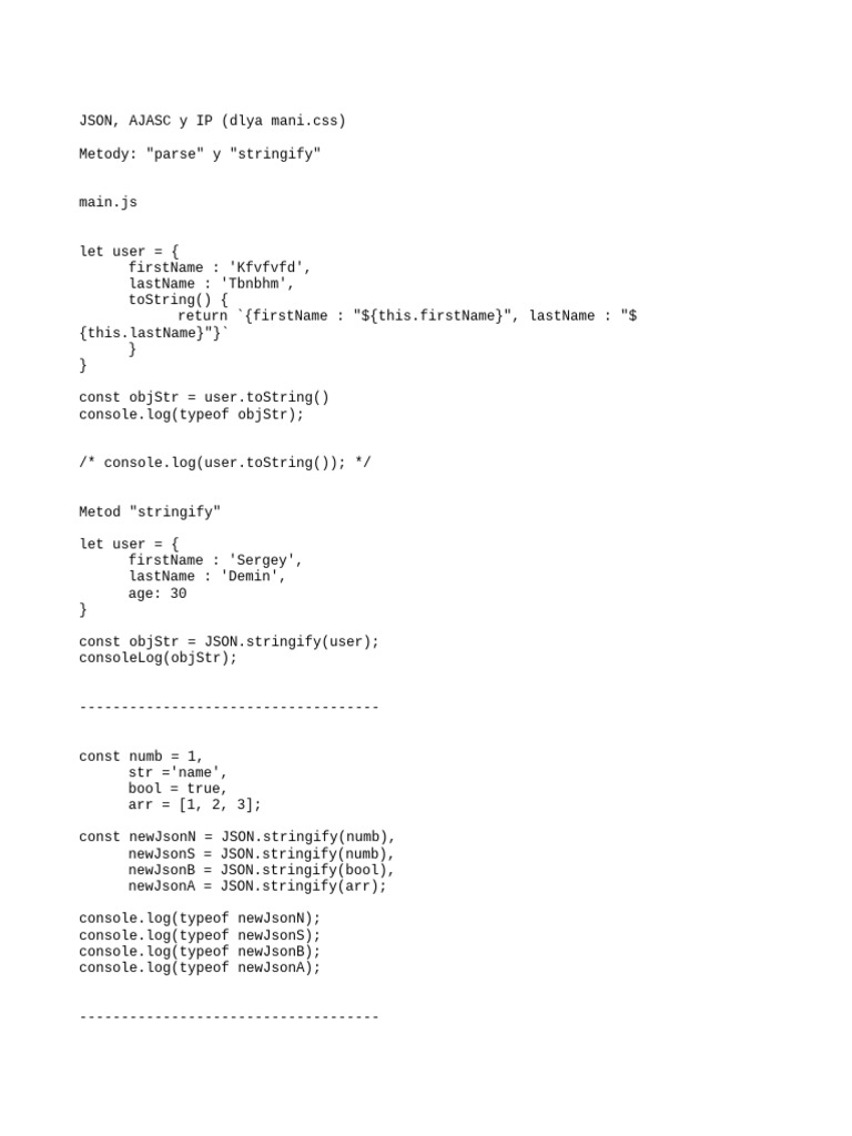 Json, Ajasc, API | PDF | Computer Programming | Software Engineering