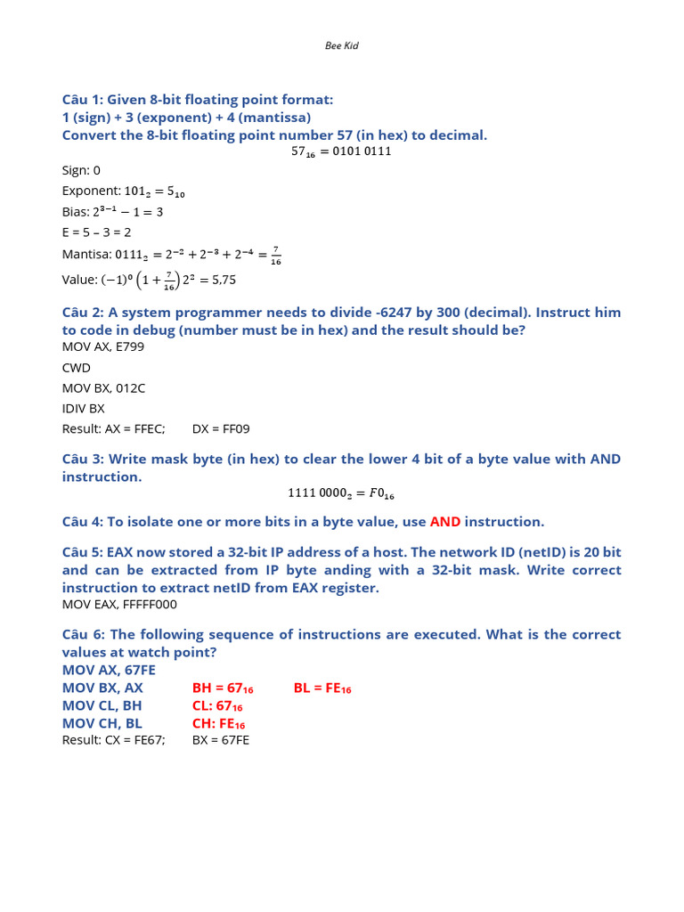 Revi CAAL 020124 | PDF | Cpu Cache | Central Processing Unit