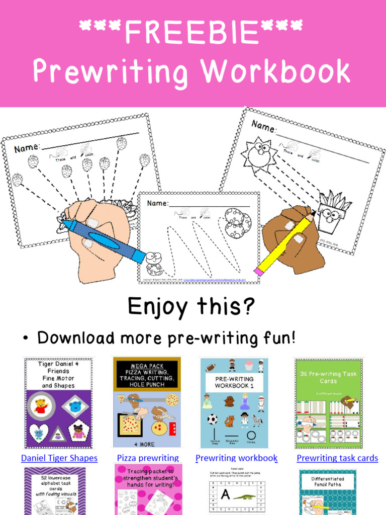 FREEBIE Prewriting Workbook | PDF