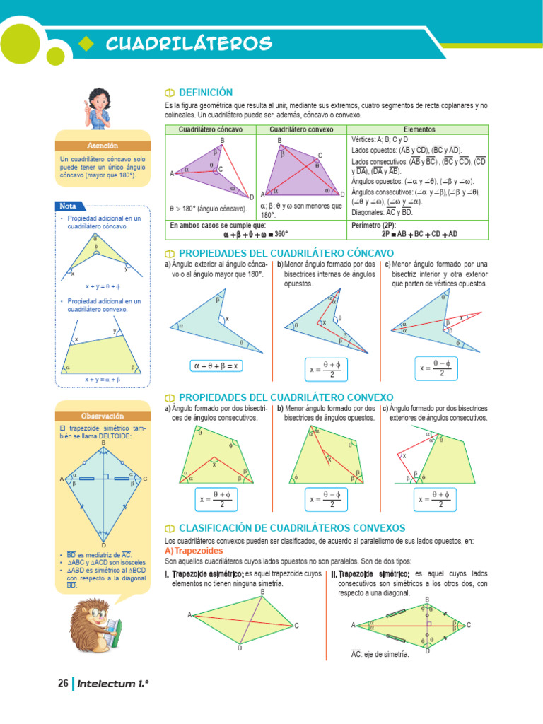 Geometría 1 - Cuadrilateros | PDF | Geometría Convexa | Geometría del plano euclidiano