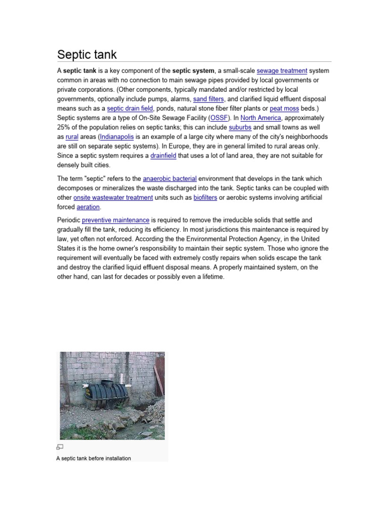 Septic tank | PDF | Septic Tank | Civil Engineering