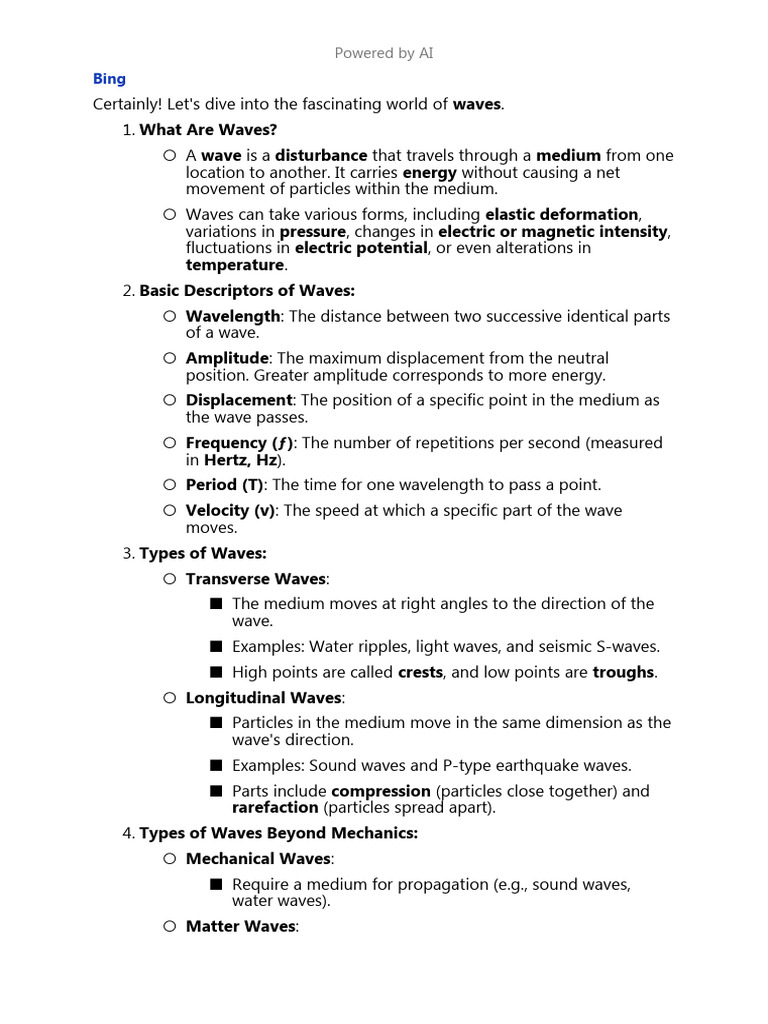 Answer (1) Mage | PDF | Waves | Sound