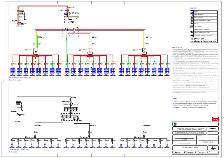 Prancha 04-04 - Diagramas | PDF | Engenharia Elétrica | Eletricidade