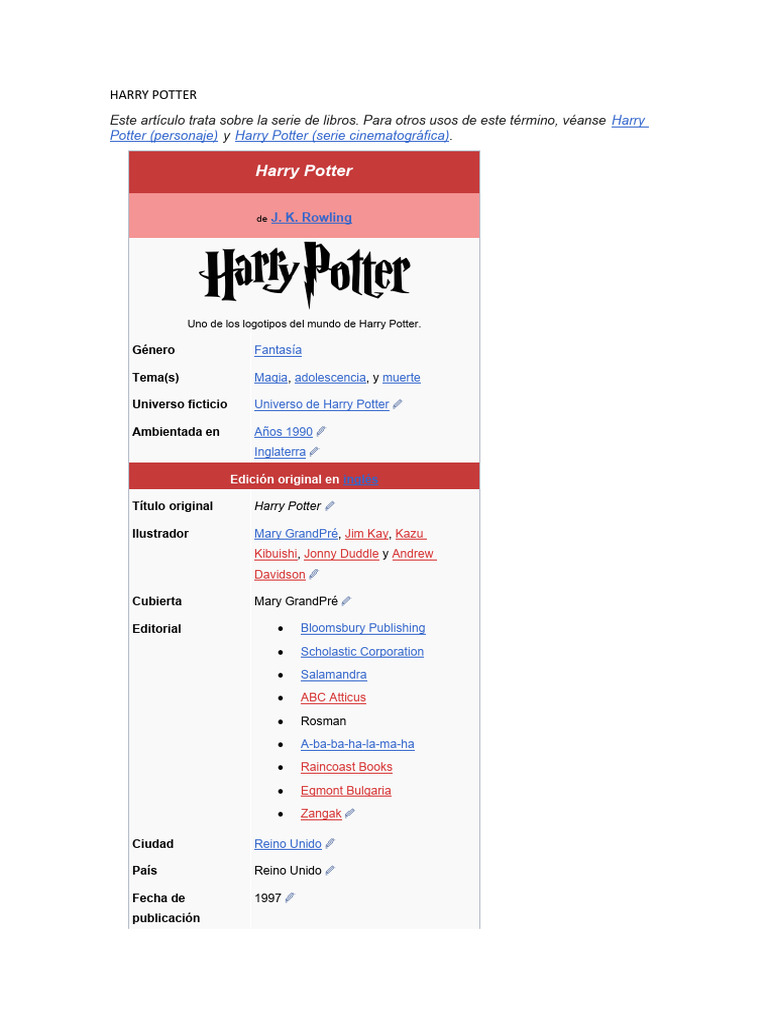 Harry Potter | PDF | Harry Potter