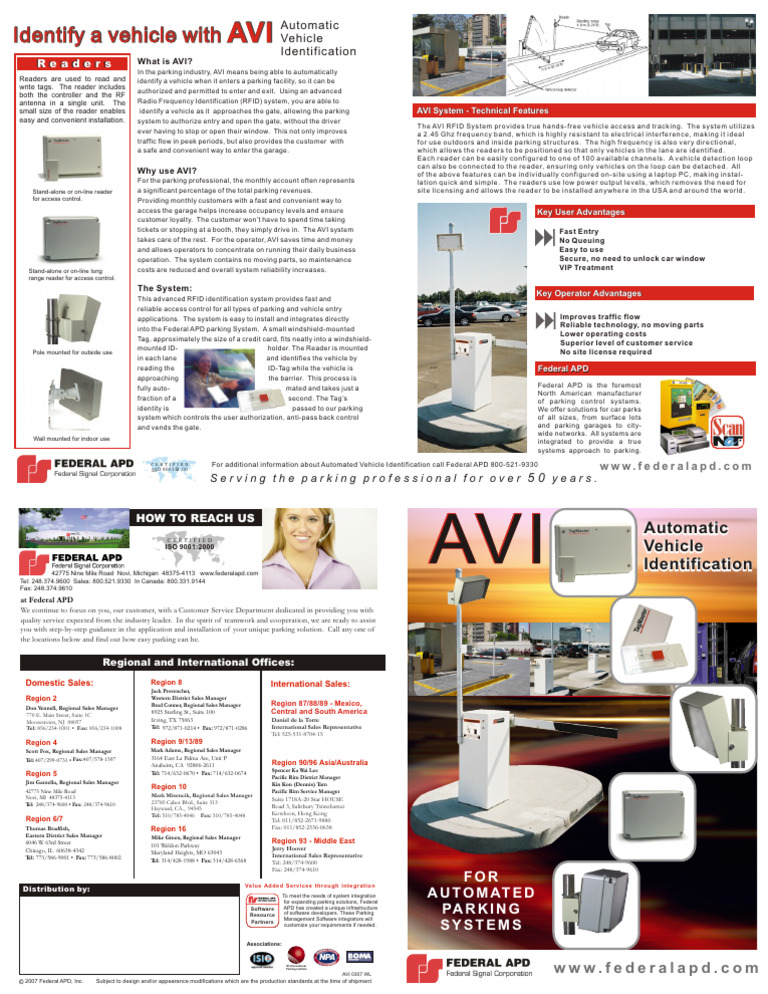 Automatic Vehicle Identification | PDF | Radio Frequency Identification ...