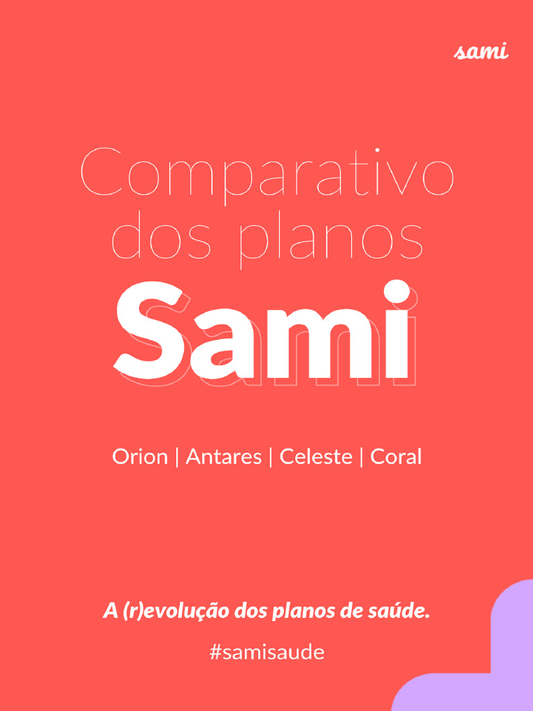 Comparativo Dos Planos Sami | PDF | Unidade de Tratamento Intensivo (UTI) | Saúde mental