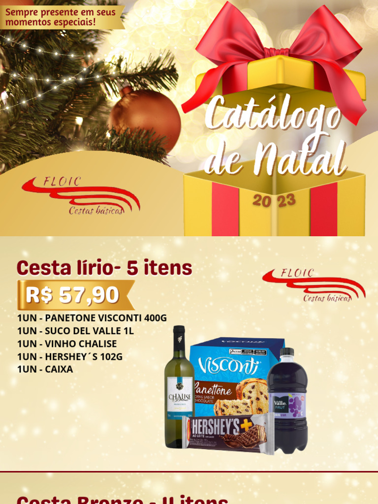 Catálogo de Natal - Floic Cestas Basicas | PDF