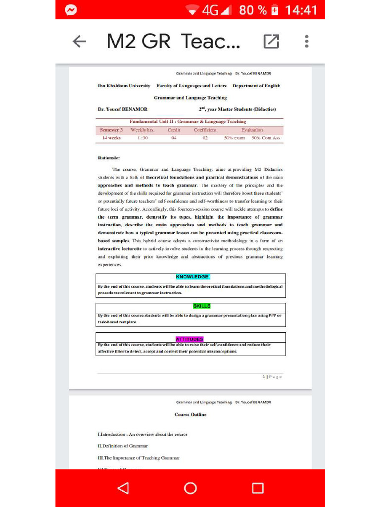 PDF Grammar m2 | PDF