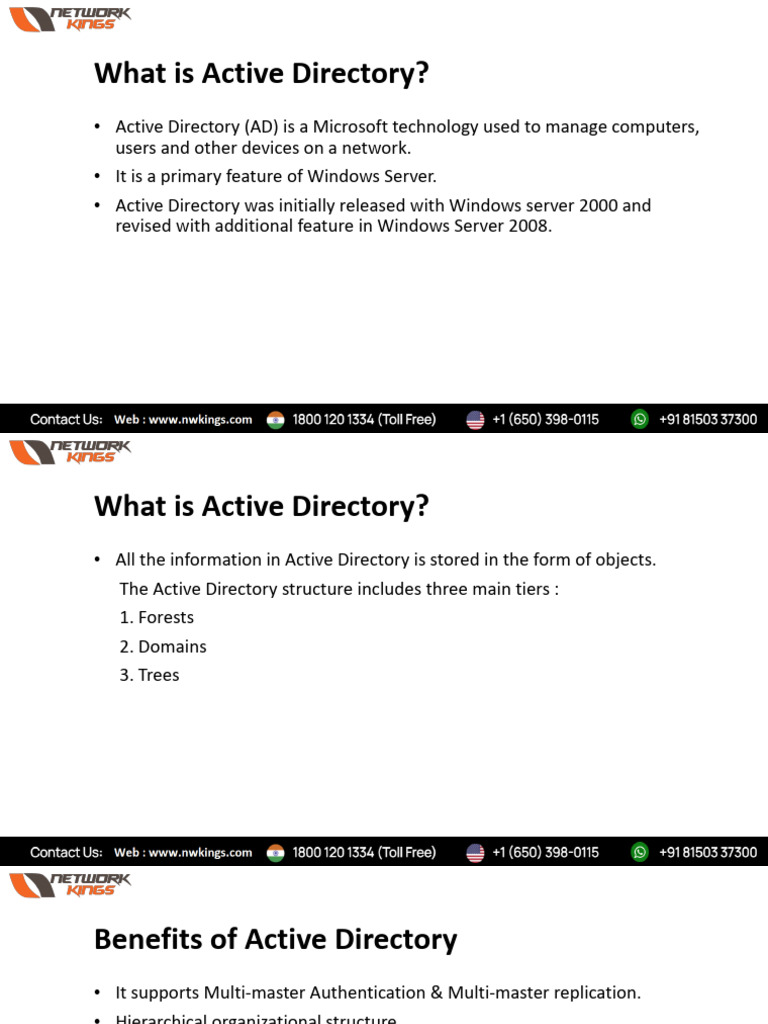 What Is Active Directory | PDF | Active Directory | User (Computing)