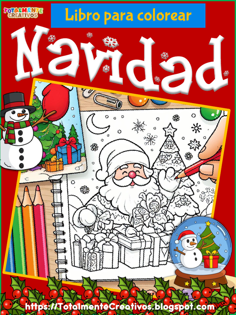 NAVIDAD-LIBRO-PARA COLOREAR-Totalmente Creativos | PDF | Youtube ...