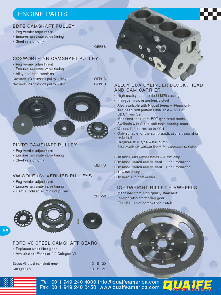 Quaife Engine Parts | PDF | Vehicle Parts | Systems Engineering