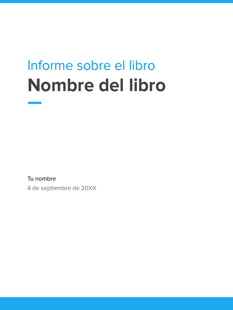 Informe del libro: Análisis y opinión | PDF