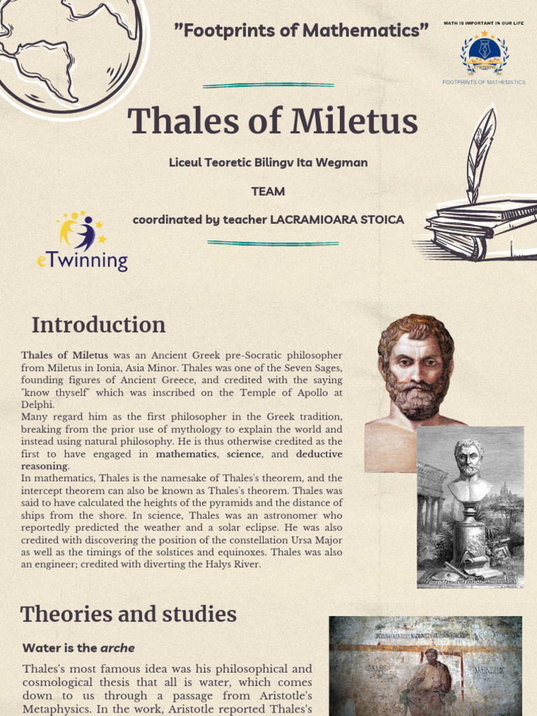 Thales of Miletus | PDF | Science