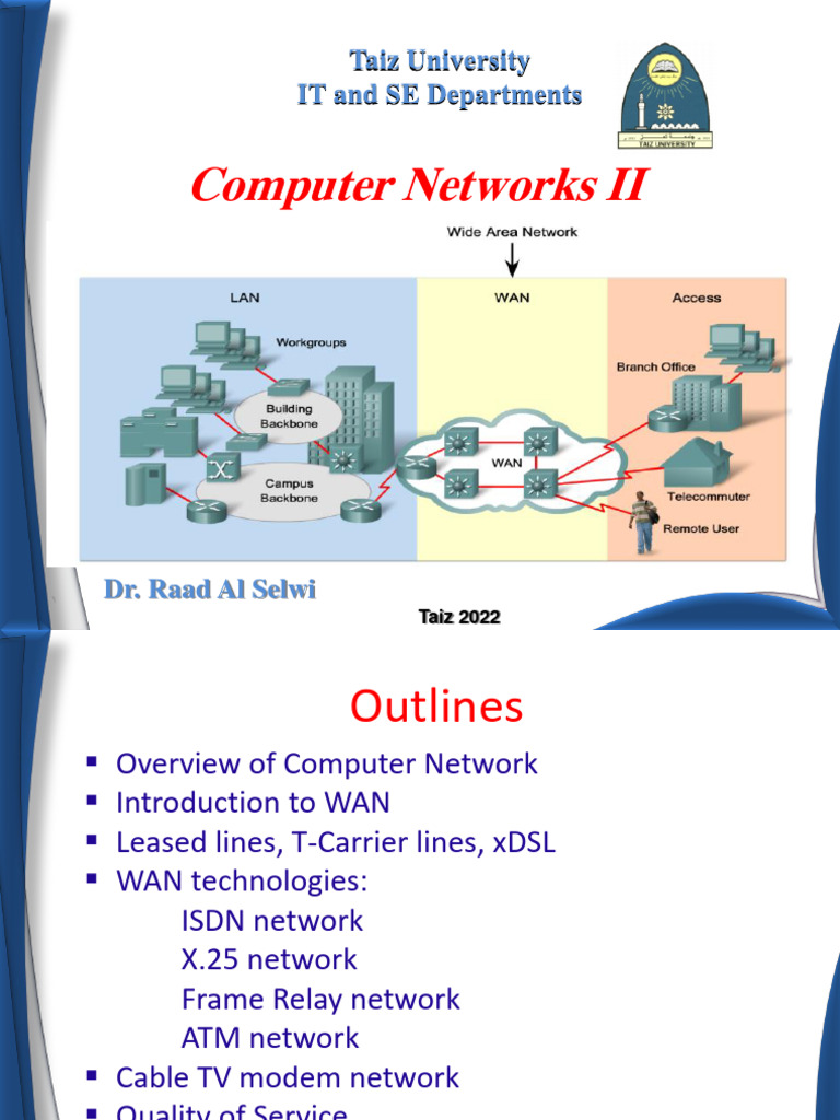 Introduction To WAN Lecture - 1 | PDF | Computer Network | Wide Area Network