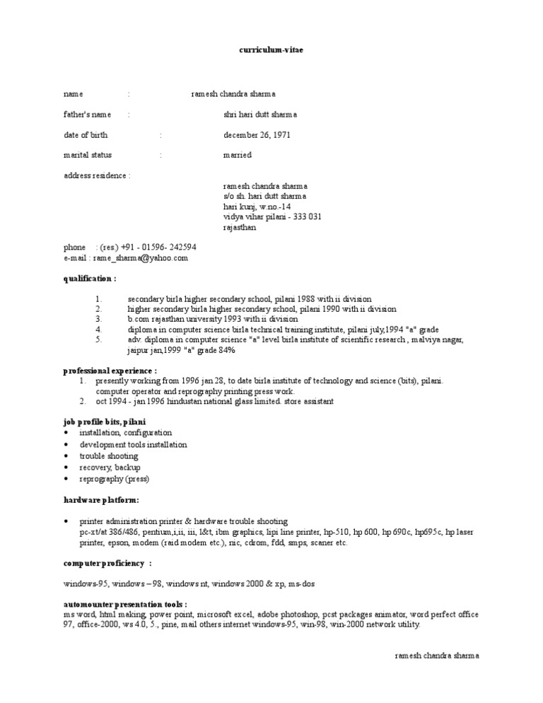 Ramesh Resume | PDF