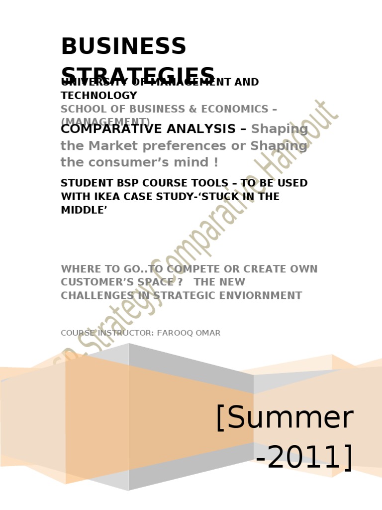 BSP - Strategy Frameworks | PDF | Strategic Management | Competitive ...