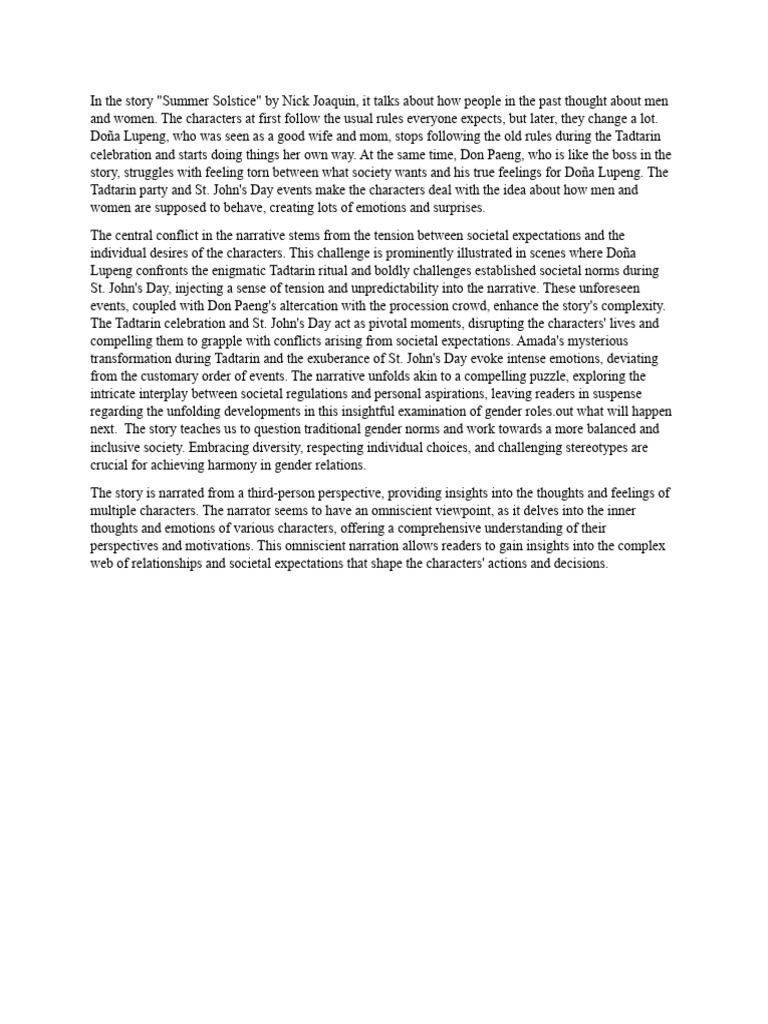 Summer Solstice Formalism | PDF | Narration | Thought