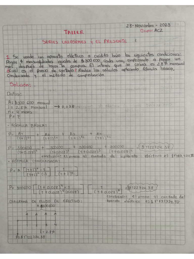 Taller Presente Uniformes AC2 | PDF