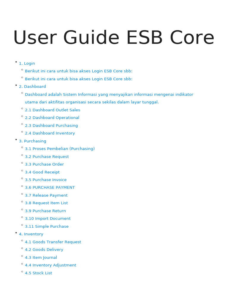 User Guide Esb Core | PDF | Komputer