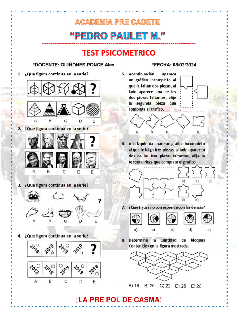 Test Psicometrico 08 02 | PDF