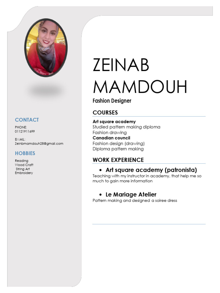 Zeinab CV | PDF
