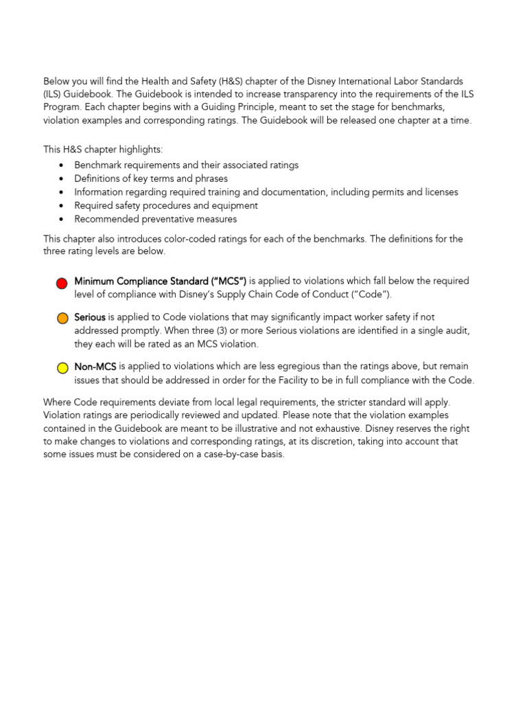 ILS Guidebook Health Safety | PDF | Occupational Safety And Health | Safety