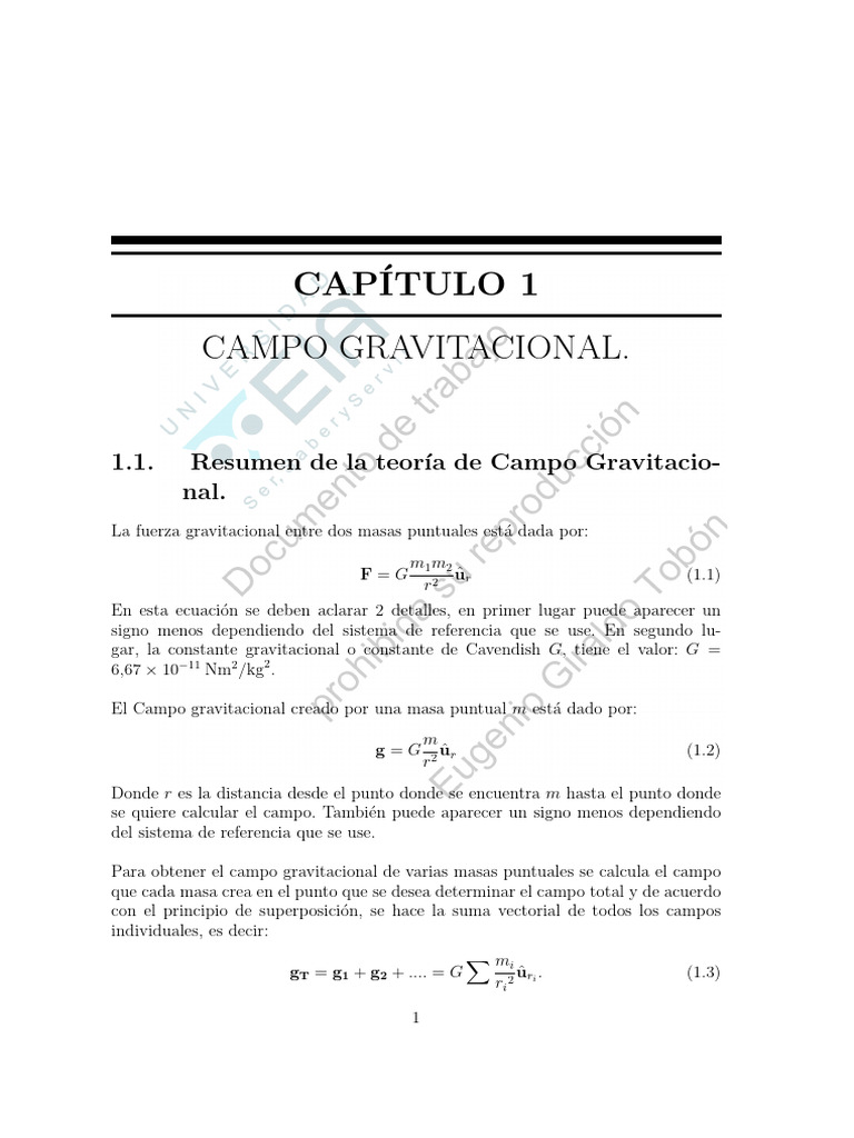 Capitulo1 | PDF | Masa | Orbita