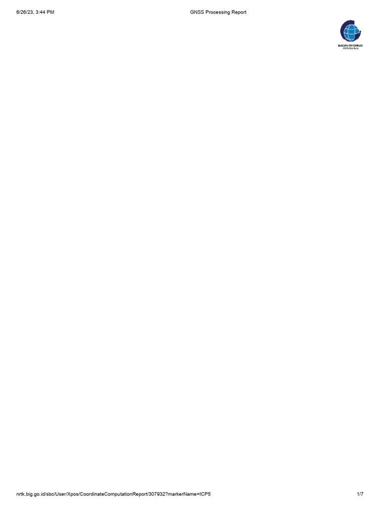 GNSS Processing Report. Sme 8pdf | PDF | Latitude | Navigation