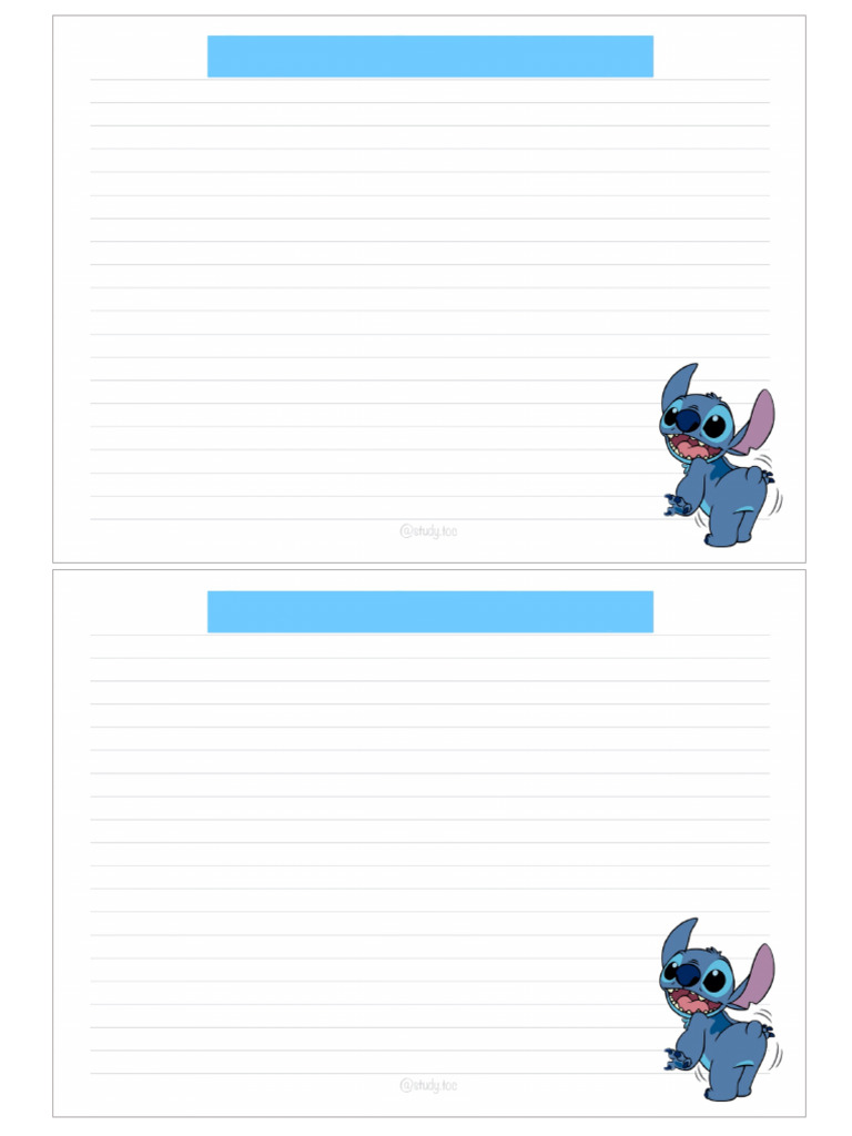 Flashcards Stich | PDF