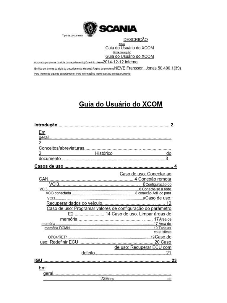 Guia XCOM para Técnicos Automotivos | PDF | Negócios | Tecnologia e Engenharia