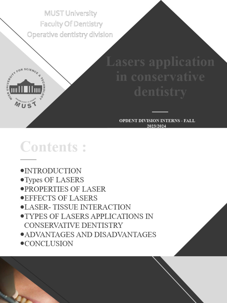 Laser Application in Constractive Dentistry | PDF | Laser | Tooth Enamel
