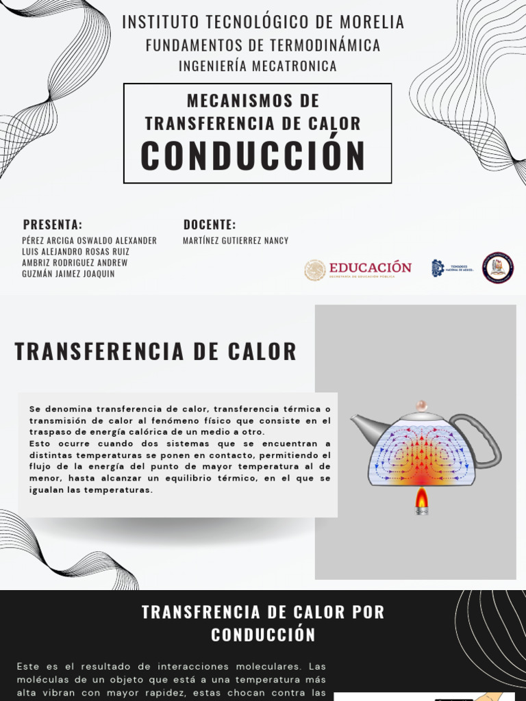 Transferencia de Calor Por Conducción PDF | PDF | Conduccion termica | Conductividad térmica
