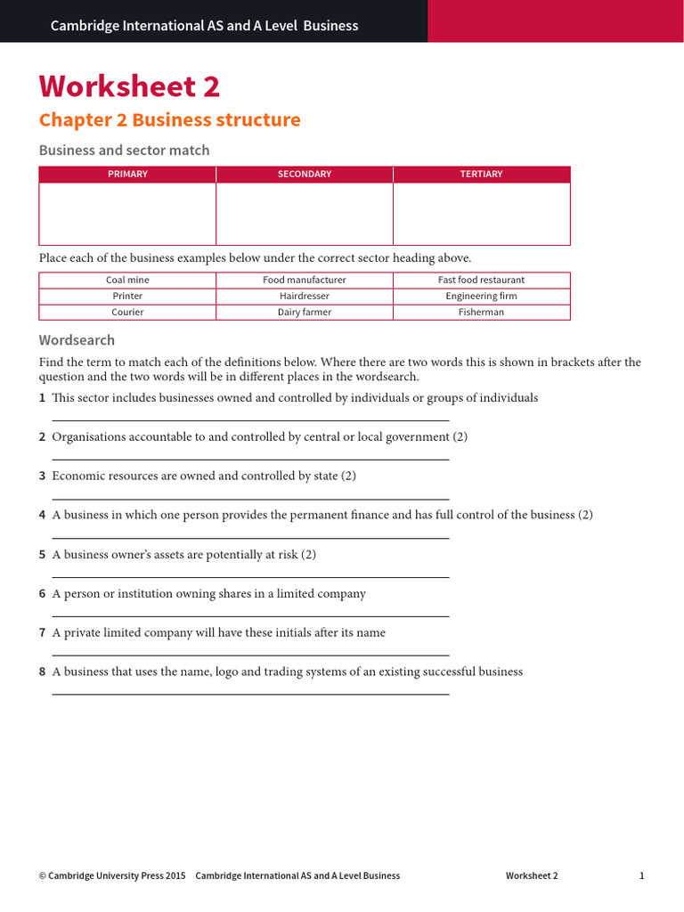 Worksheets 02 | PDF | Economies | Business