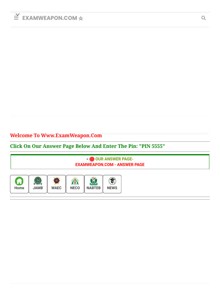 Jss1 Second Term Computer Studies Past Questions and Answers | PDF ...