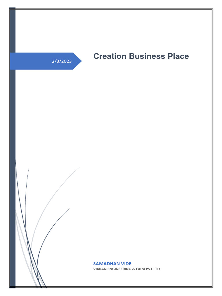 Business Place Creation | PDF | Sap Se | Business