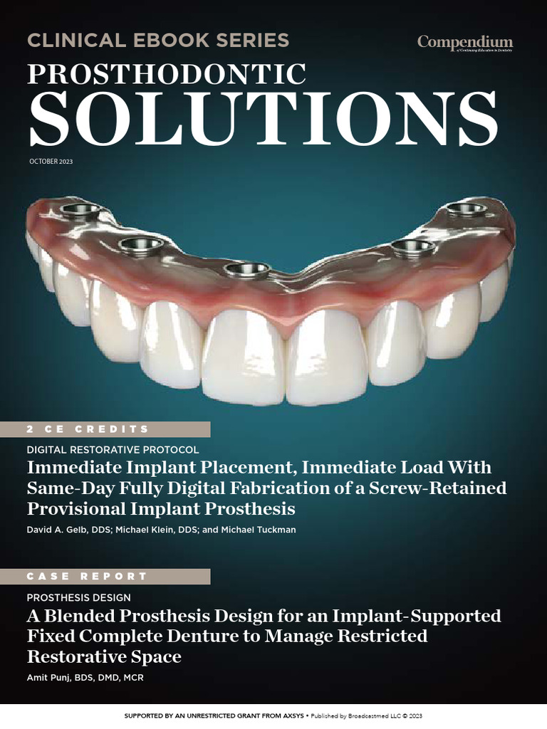 Prosthodontic Solutions | PDF | Dental Implant | Prosthesis