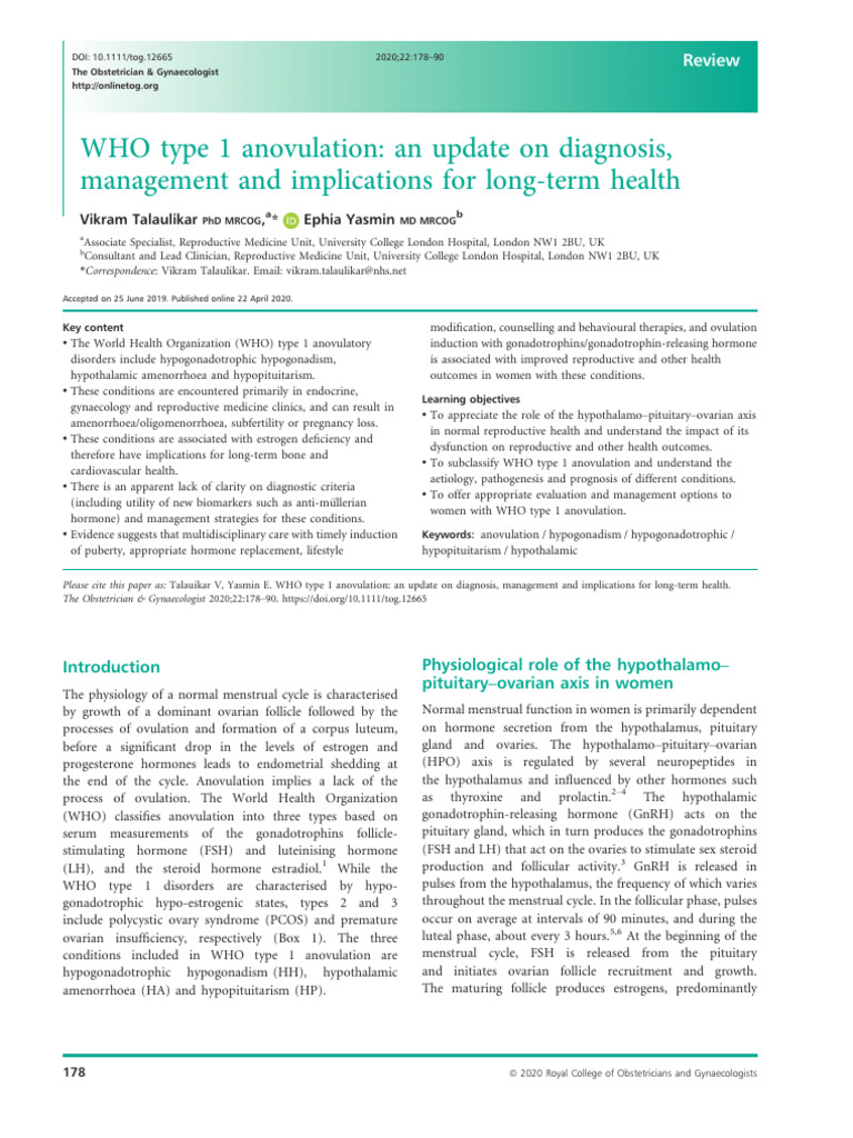Tog 12665 | PDF | Luteinizing Hormone | Menstrual Cycle
