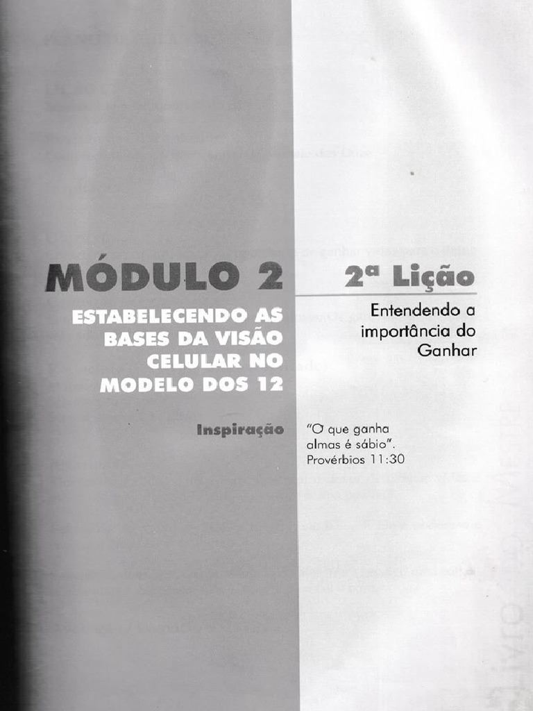 Formando Um Líder de Êxito - MESTRE - Módulo 2 LIÇÃO 2 | PDF