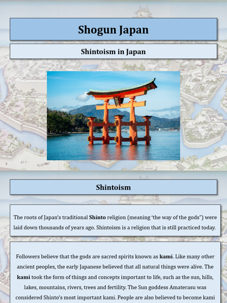 Shogun Japan Shintoism PowerPoint | PDF | Social Science | Religion ...