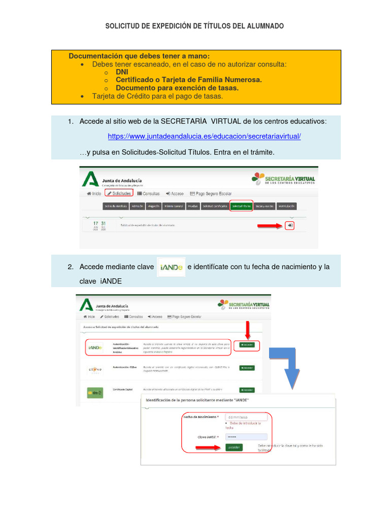 Tutorial Solicitud Expedición Títulos | PDF | Informática